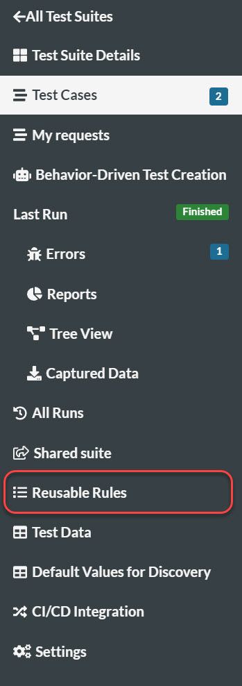 Reusable Rules In Testrigor